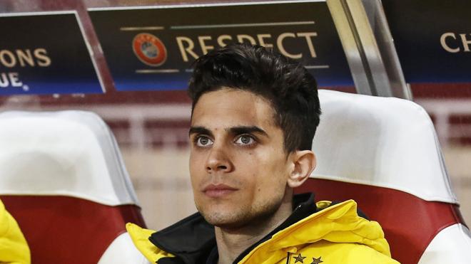 Marc Bartra vuelve a entrenar con el grupo por primera vez tras el ...
